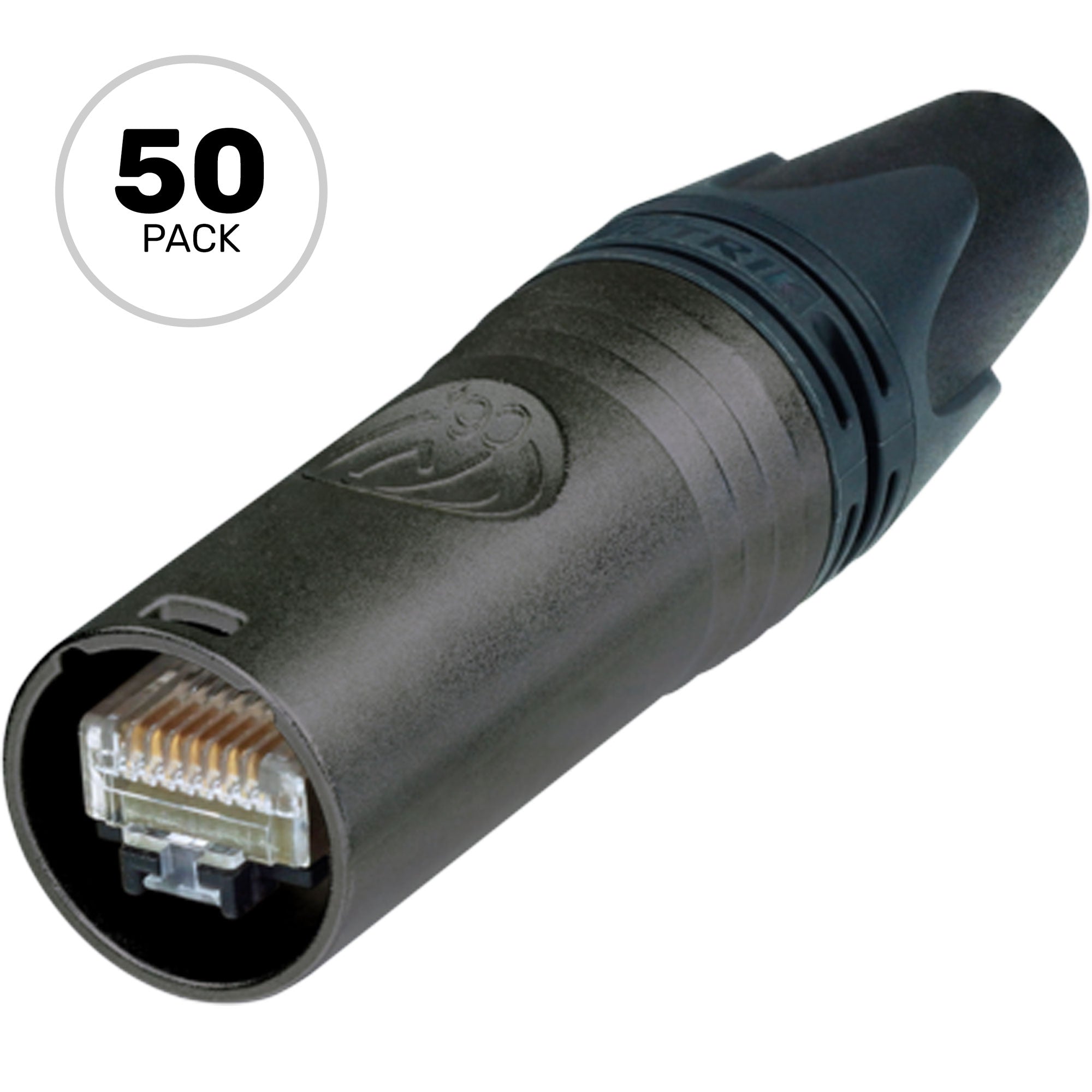 Neutrik NE8MX6-B etherCON Cat6a Cable Connector (Black, Box of 50 ...